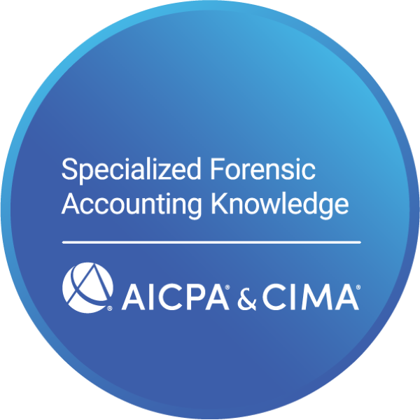 Specialized Forensic Accounting Knowledge Certificate - Credly