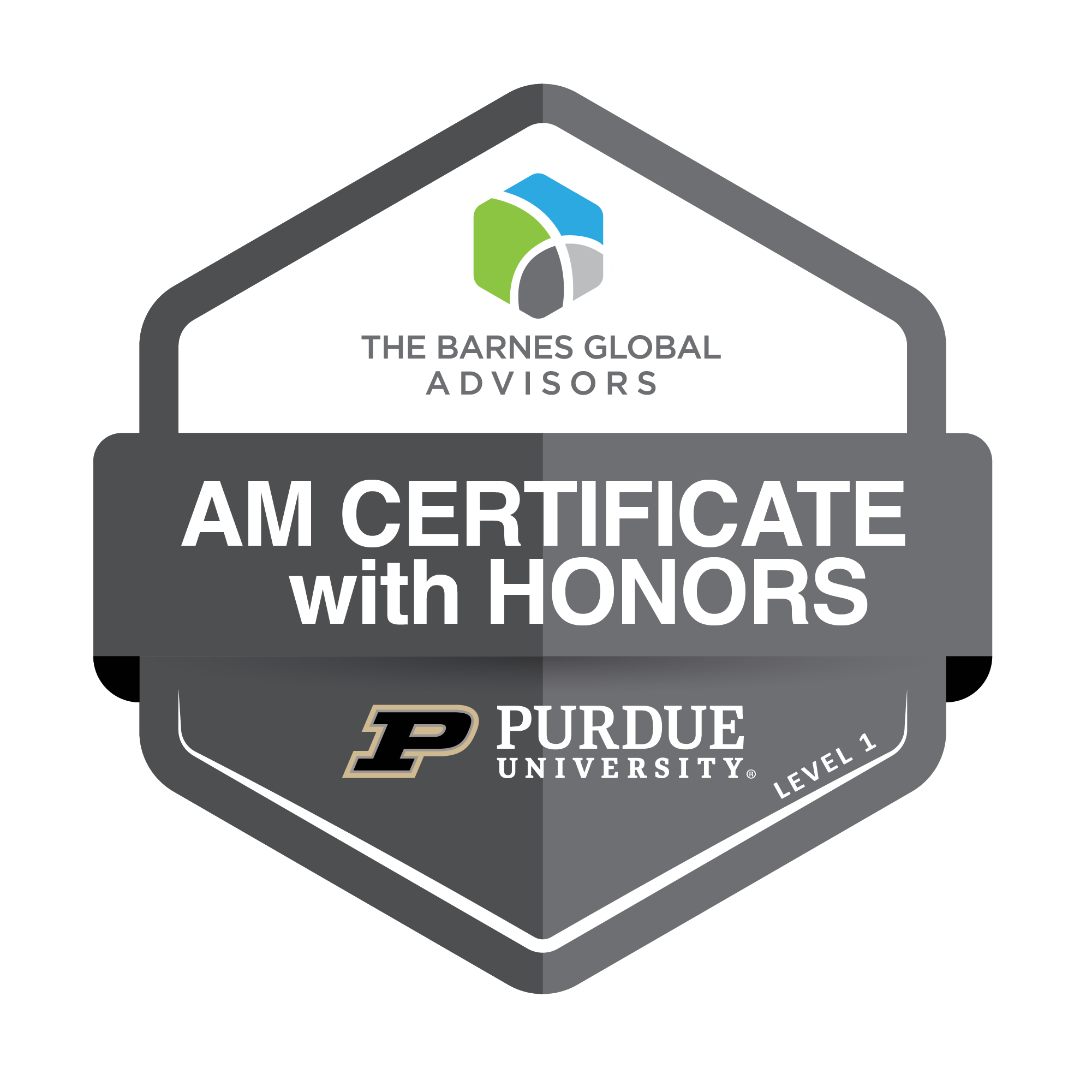 TBGA Additive Manufacturing Certificate with Honors - Credly