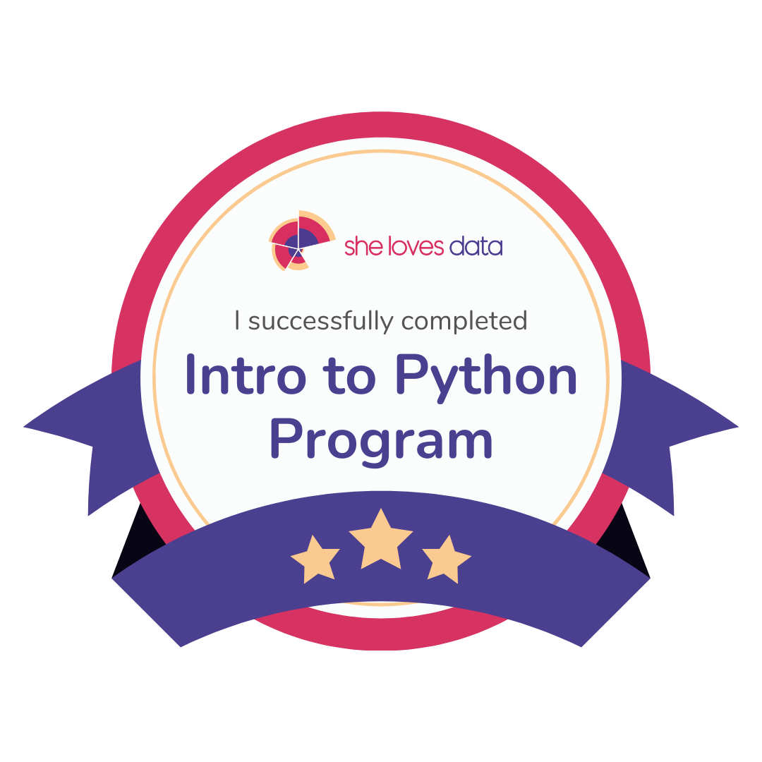 Intro to Python Signature Program - Credly