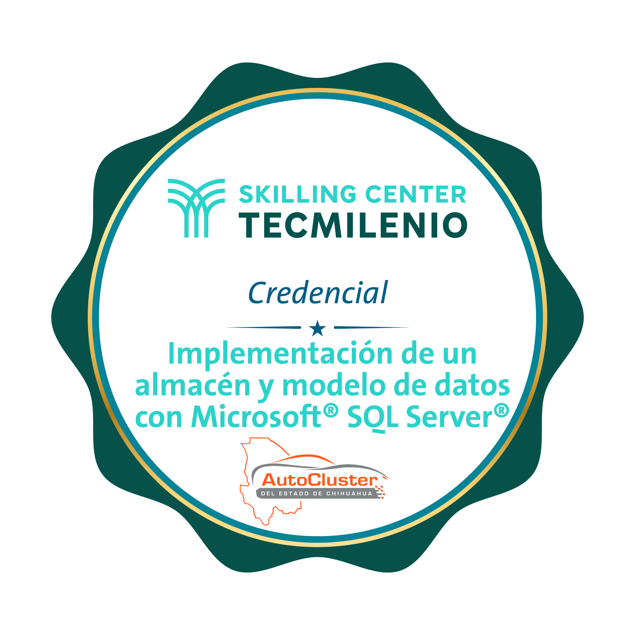 -Credencial Implementación de un almacén y modelo de datos con Microsoft® SQL Server® - Credly