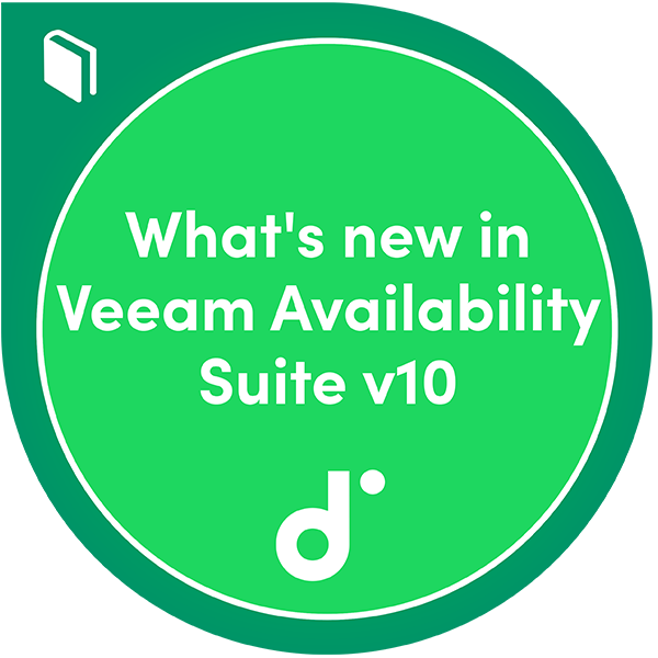What's new in Veeam Availability Suite v10 - Credly