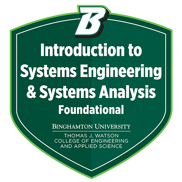Introduction to Systems Engineering & Systems Analysis - Credly