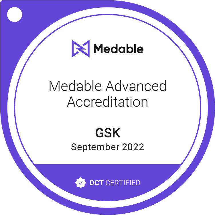 GSK - Medable Advanced Partner Accreditation - Credly