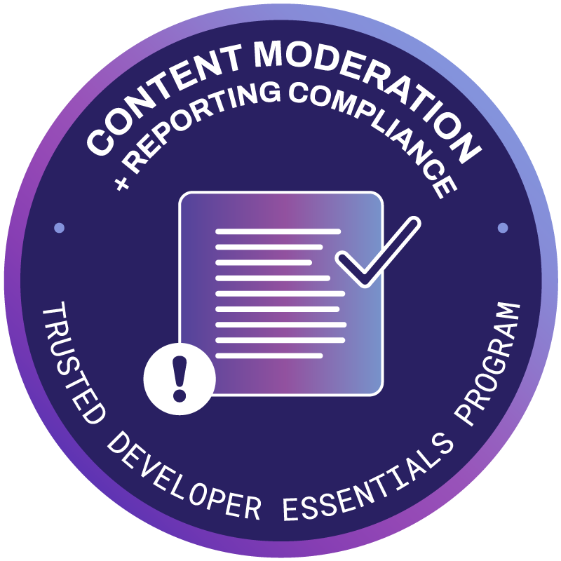 Content Moderation & Reporting Compliance - Credly