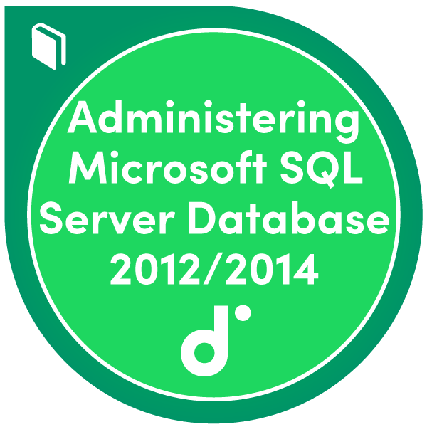 Kursteilnahme: Administering Microsoft SQL Server Database 2012/2014 - Credly
