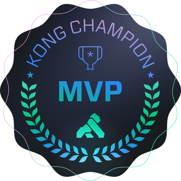 Kong Champion MVP - Credly