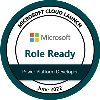 Microsoft Cloud Launch—Role Ready—Microsoft Power Platform Developer—June - Credly