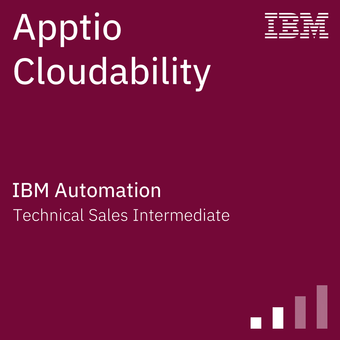 Apptio Cloudability Technical Sales Intermediate Credly