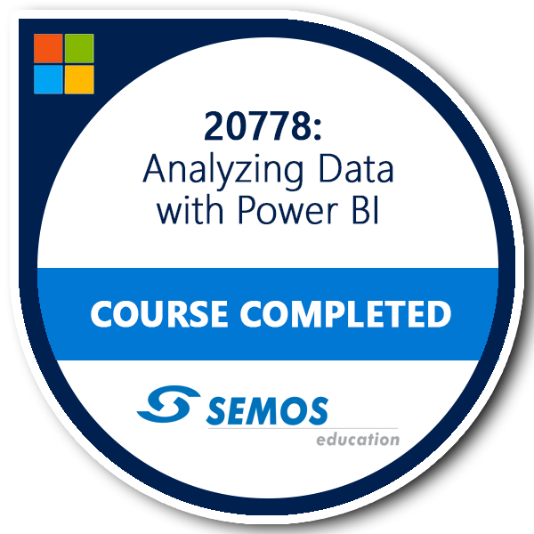 20778: Analyzing Data with Power BI - Credly