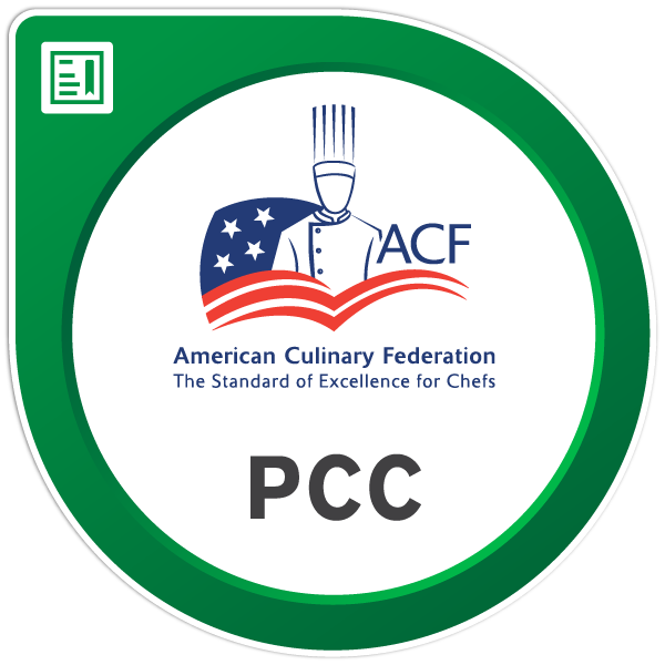 ACF Personal Certified Chef™ (PCC™) - Credly