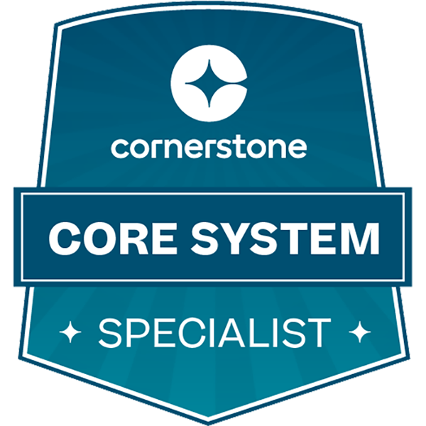 Cornerstone Core System Specialist - Credly