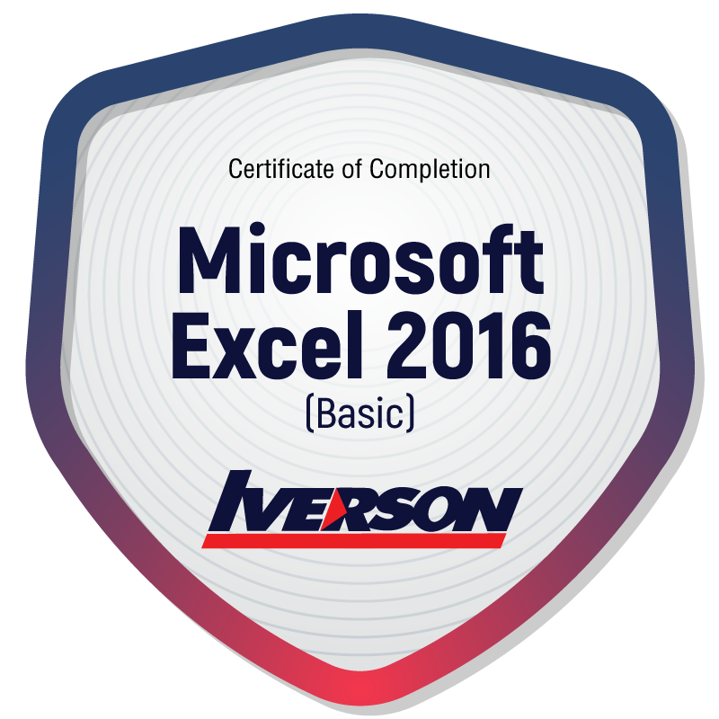 Microsoft Excel 2016 (Basic) - Credly
