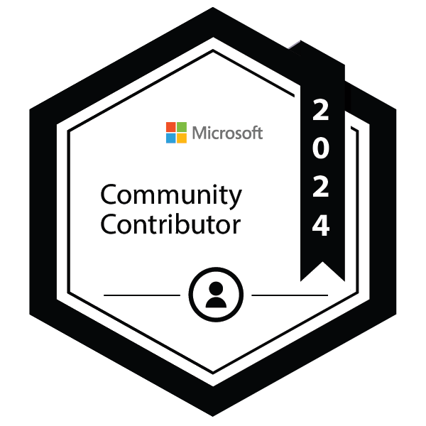 Microsoft Community Contributor - 2024 - Credly